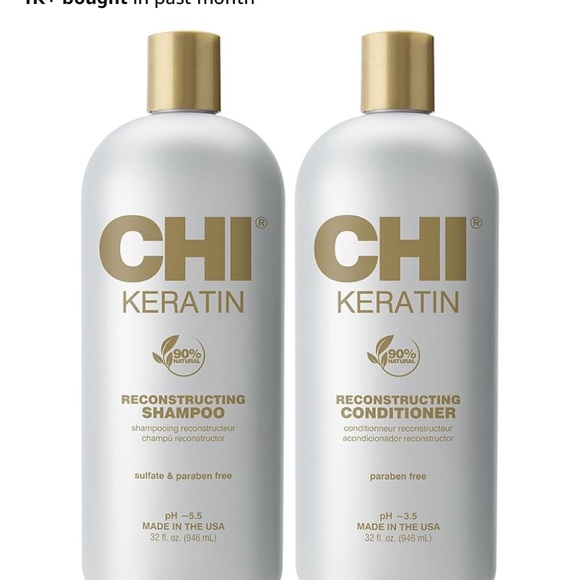 CHI Keratin | Hair | Chi Keratin Reconstructing Shampoo And Conditioner ...